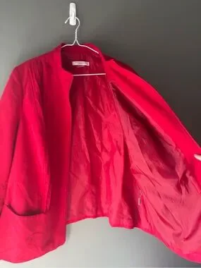 Allison Daley | Jackets & Coats | Allison Daley Womens Red Zip Front ...